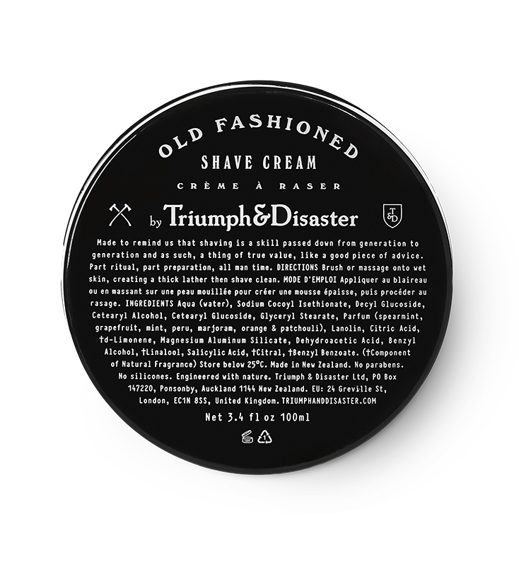 Old Fashioned Shave Cream Jar - Shaving Cream - Triumph & Disaster
