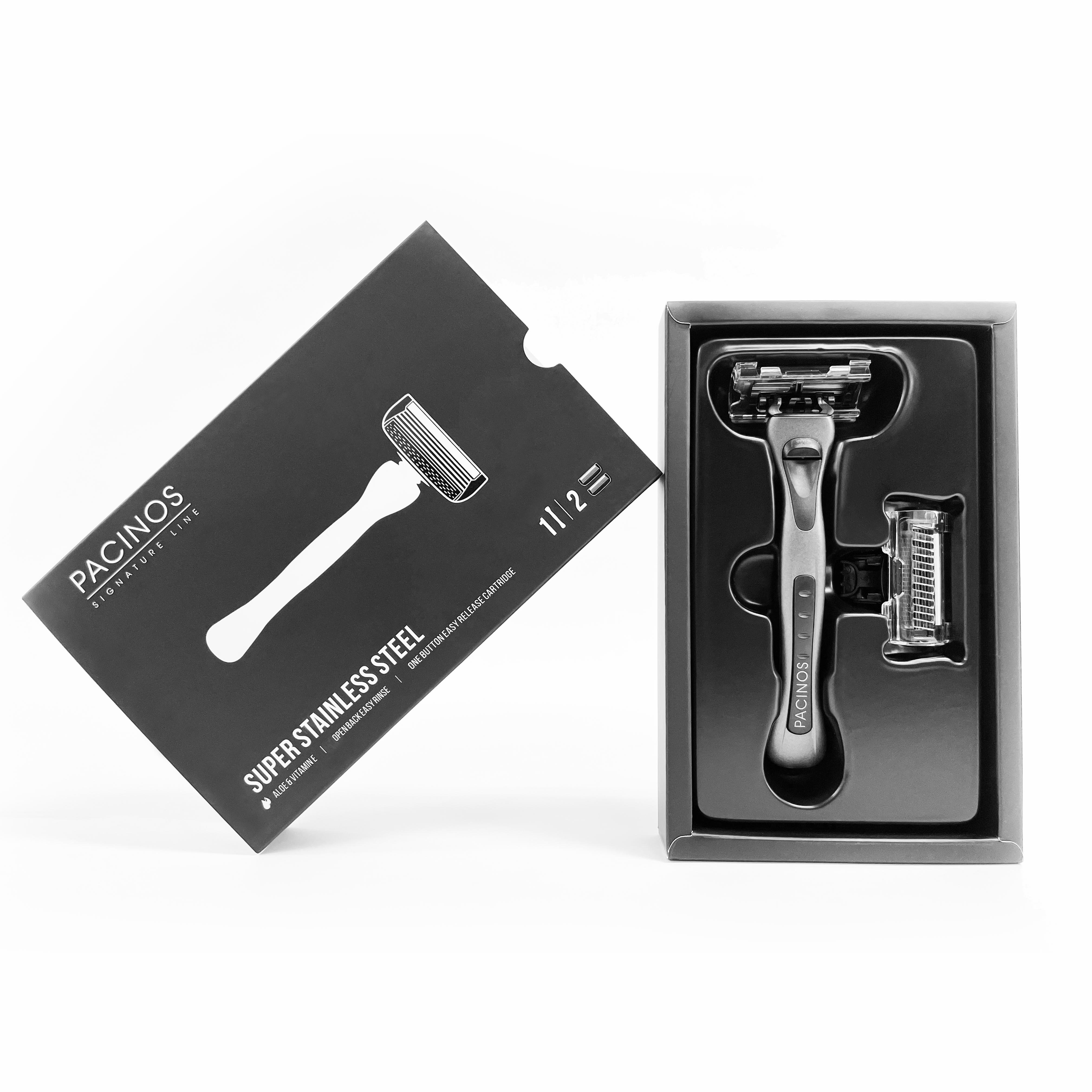 Pacinos Stainless Steel Razor - Sprezstyle - Men's Grooming